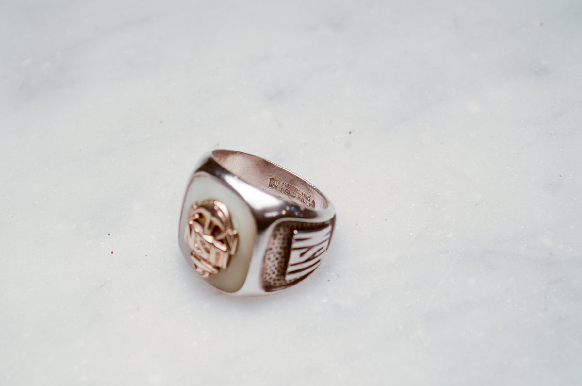 USN Sterling Silver Signet Ring – Rugged Road & Co.